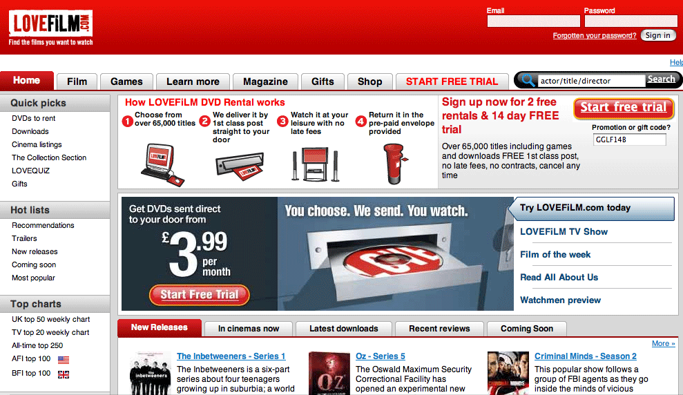 LOVEFiLM and Monkey team up for campaign