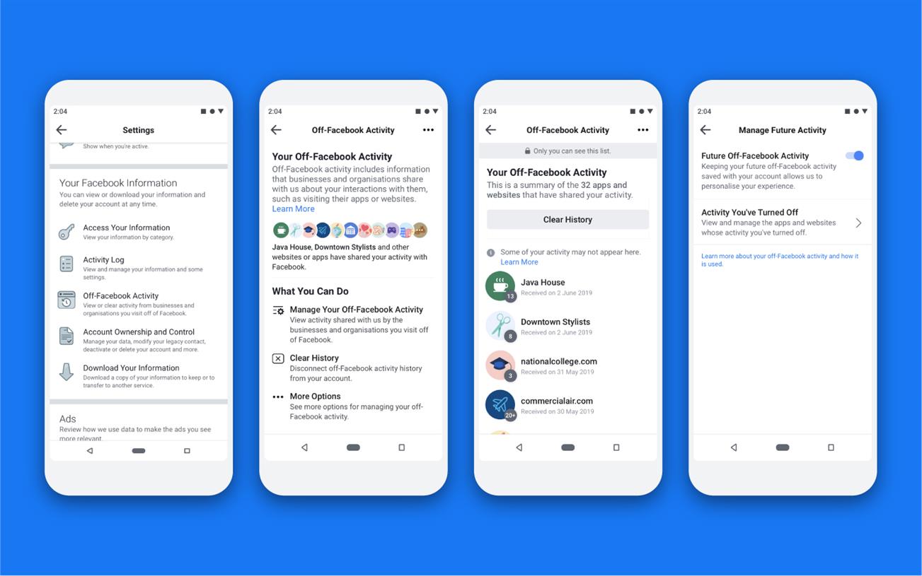 Facebook allows users to limit data shared with advertisers