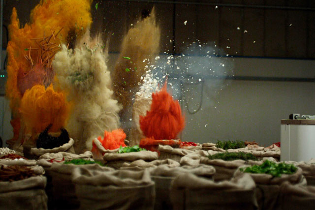 Schwartz visualises the sound of taste with several tonnes of herbs and ...