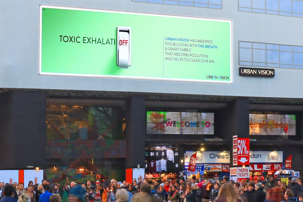 Urban Vision launches air-cleaning billboards in London | Campaign US