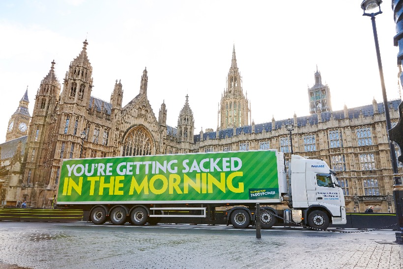 Paddy Power goads MPs with 'you're getting sacked in the morning' mega ...