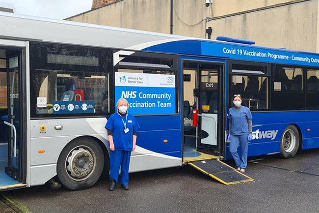 GPs use bus as mobile COVID-19 vaccine clinic to boost uptake | GPonline