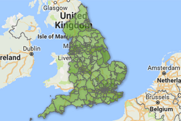 Map: GP workforce aged over 55 varies eight-fold across England | GPonline