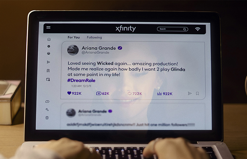 Old Ariana Grande tweet inspires Xfinity’s ‘Wicked’ spot | Campaign US