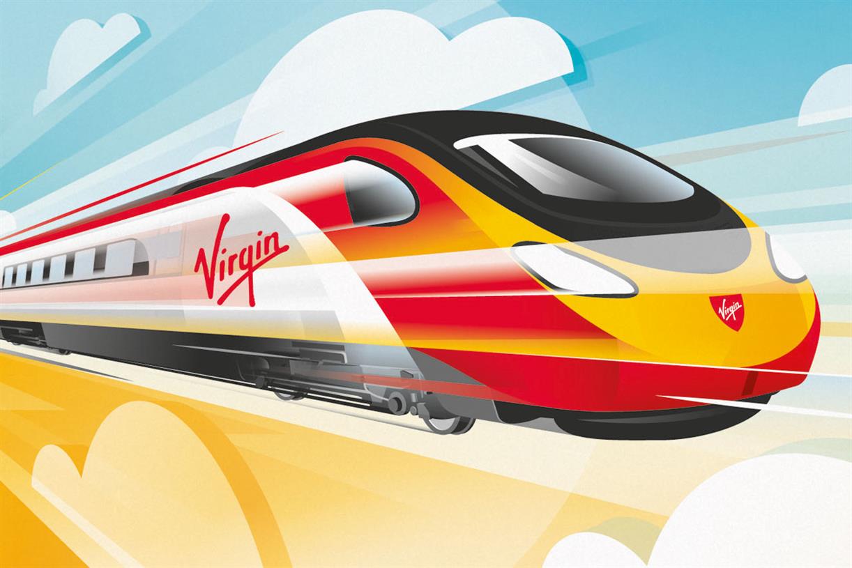 Virgin Trains "fly Virgin Trains" by Elvis Communications