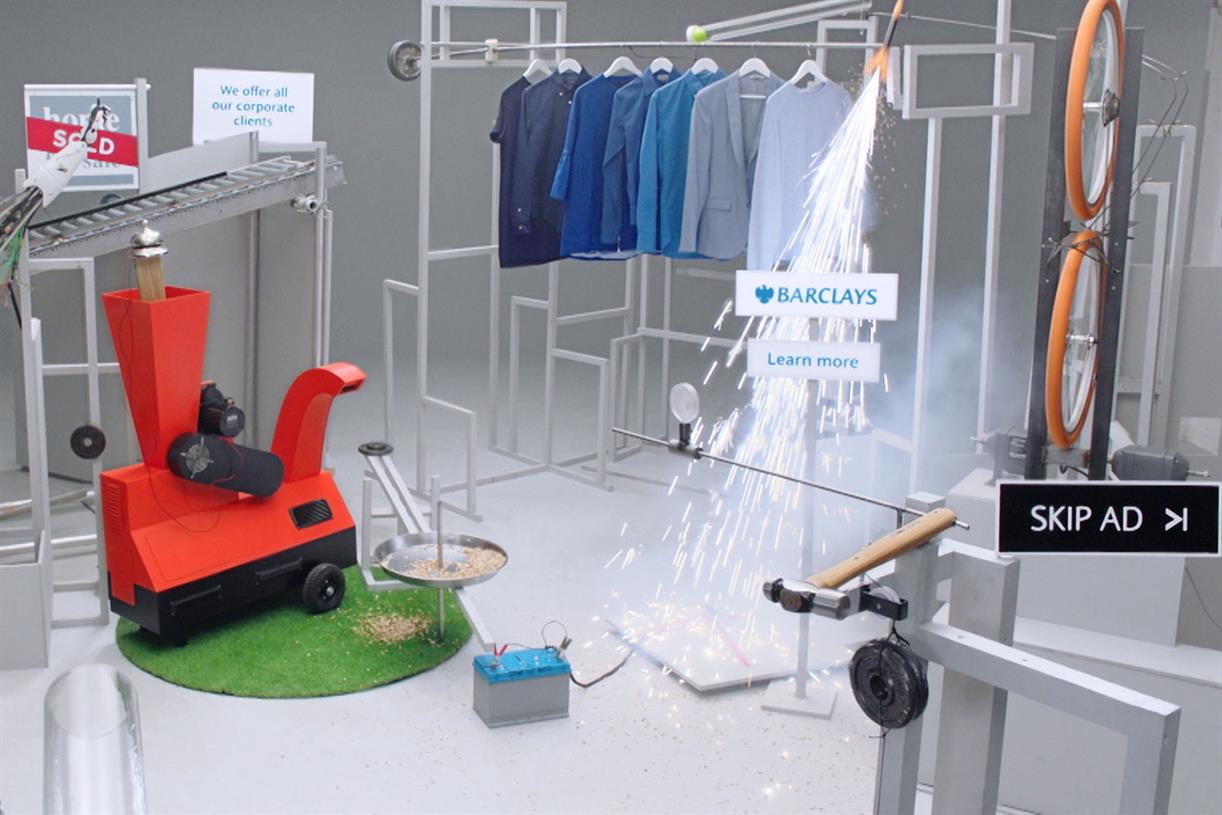 Barclays "Self skipping pre roll ad machine" by The Martin Agency London