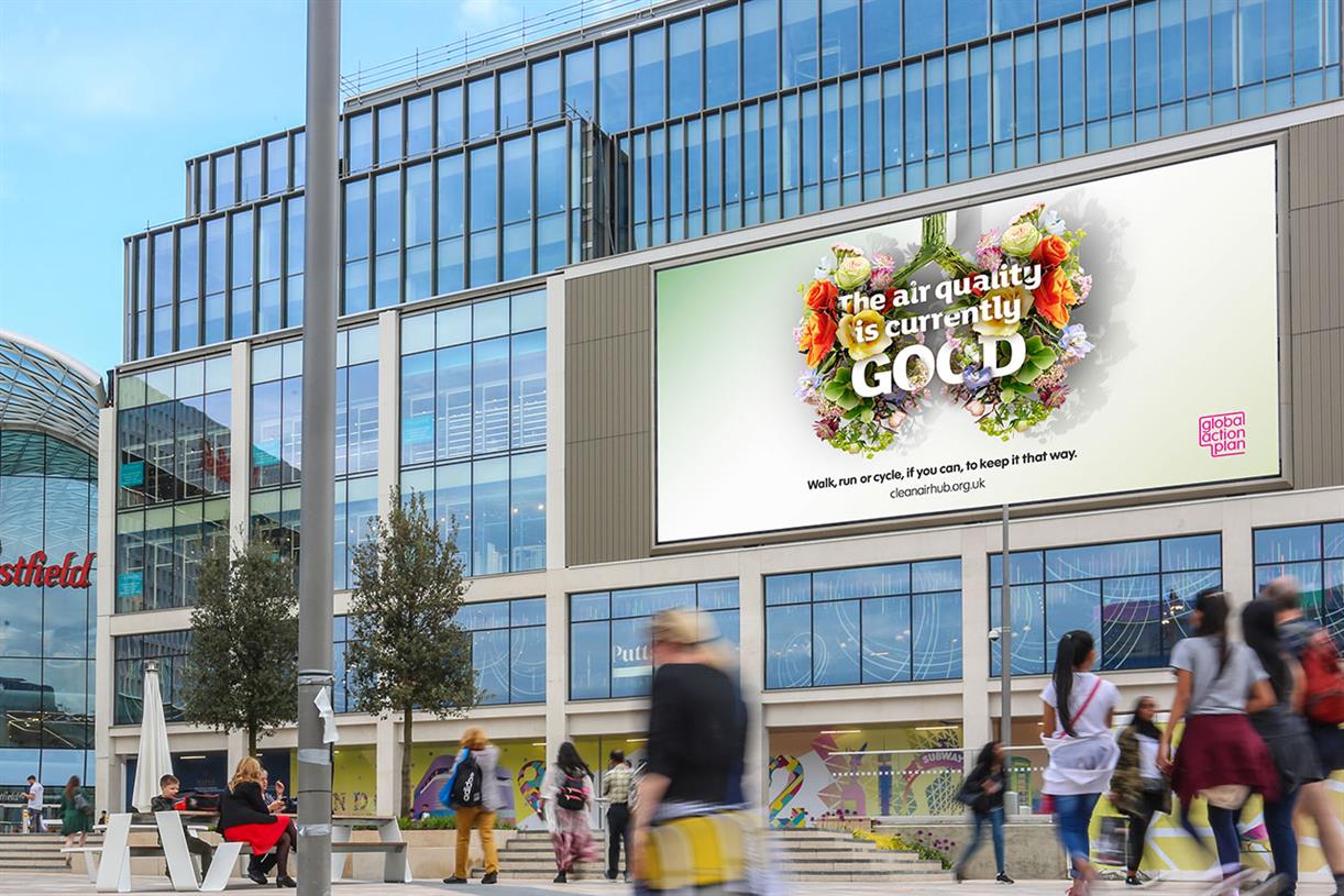 Global Action Plan "Breathable billboard" by Wonderhood Studios