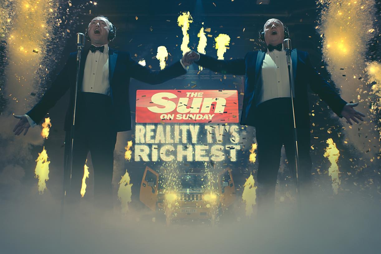 The Sun on Sunday "reality TV's richest" by Grey London | Campaign US