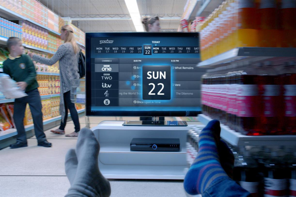 YouView "catch up with your feet up" by Albion