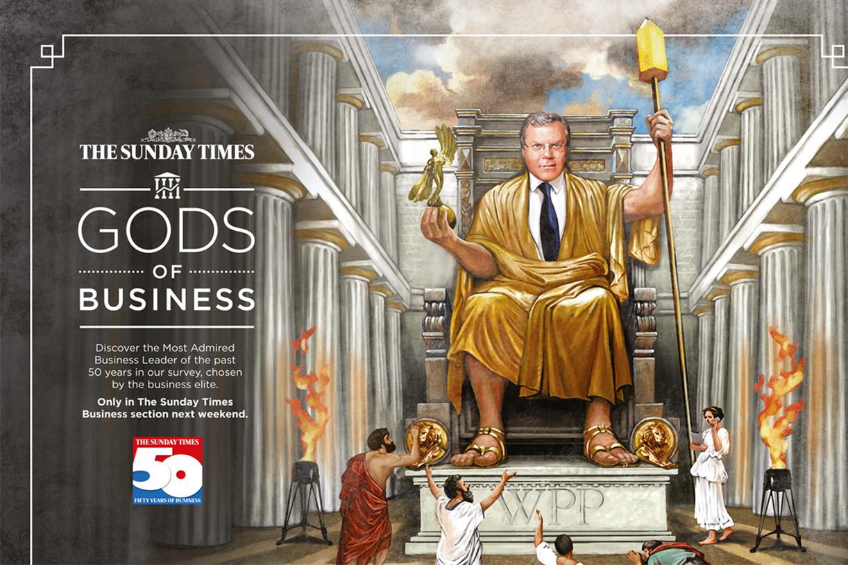 The Sunday Times "gods of business" by Team News and The Box