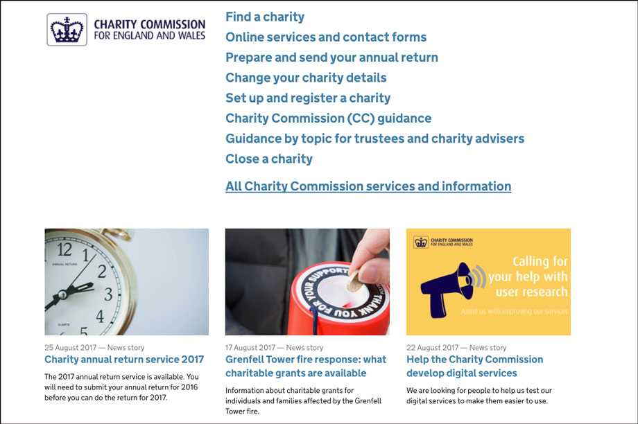 Charity Commission appeals for help to test its digital services ...