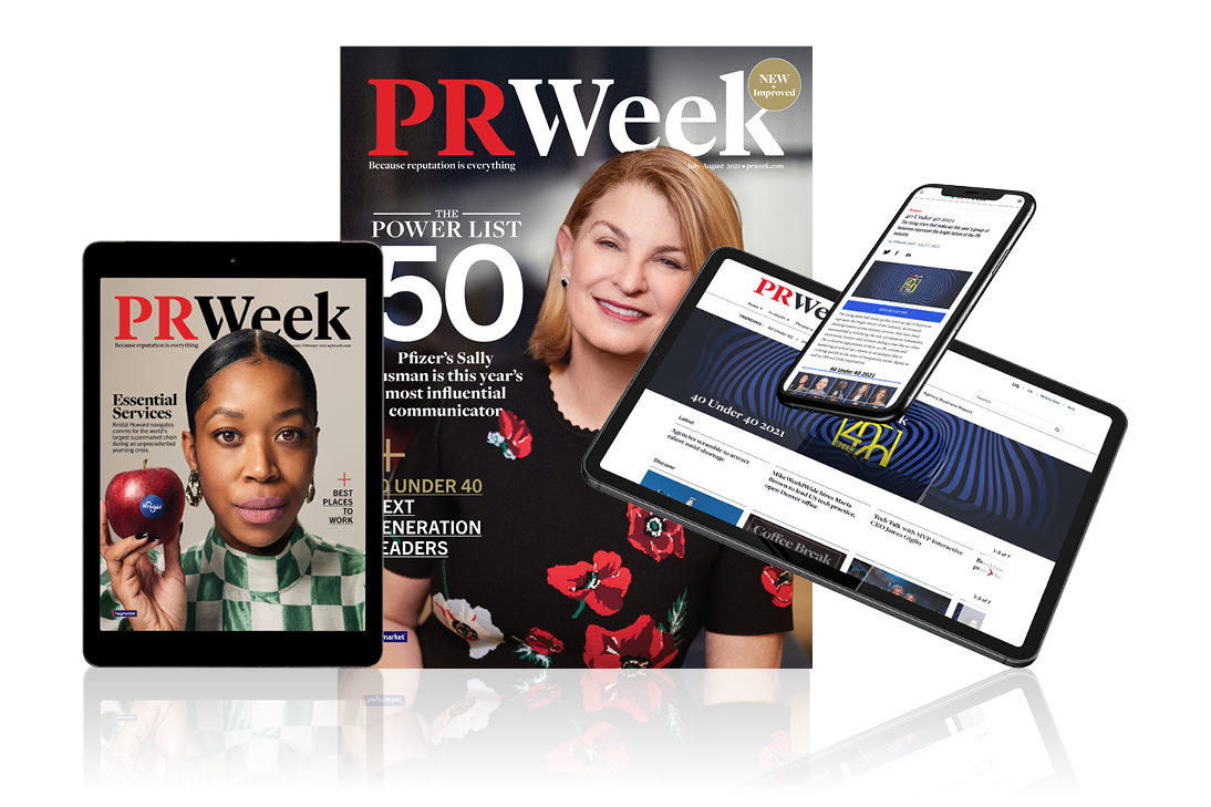PR Week. The leading source of news, insight and analysis on the Public ...