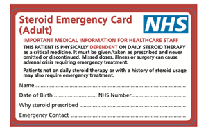 Deadline approaches for new steroid emergency card measures | MIMS online