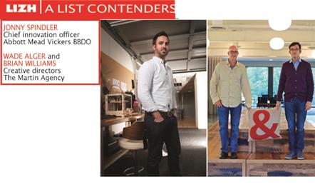 A List Contenders: Jonny Spindler; Wade Alger and Brian Williams