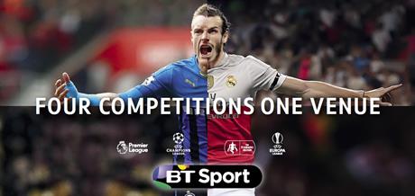 BT Sport promotes coverage of four football competitions together for ...