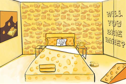 Cafe Rouge opens cheesy hotel suite