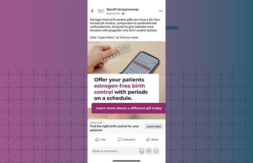 Slynd birth control maker draws FDA letter for social post that omitted ...