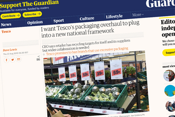 Top of the month: Tesco packaging pledge wins plaudits | PR Week UK
