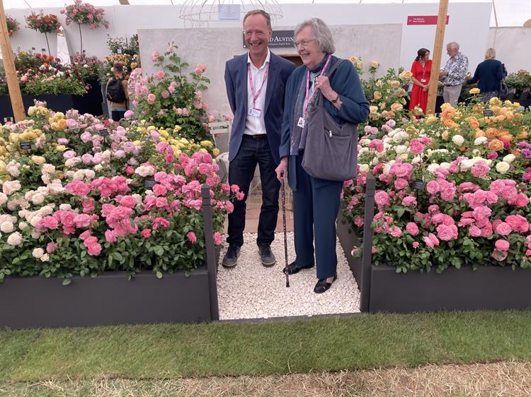 David Austin speaks on rose market as Penelope Lively rose launched ...