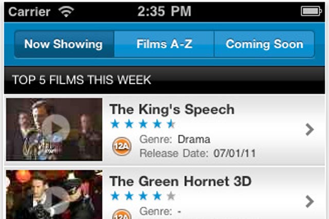 Lego and Odeon make top five in BR app chart