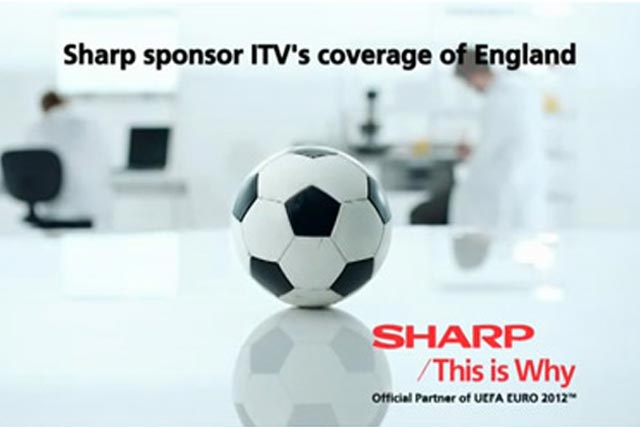 Sharp sponsors England football on ITV