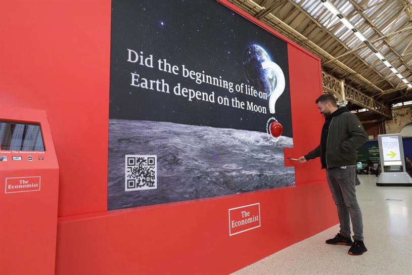 Economist extends 'Never stop questioning' TV ads into experiential push