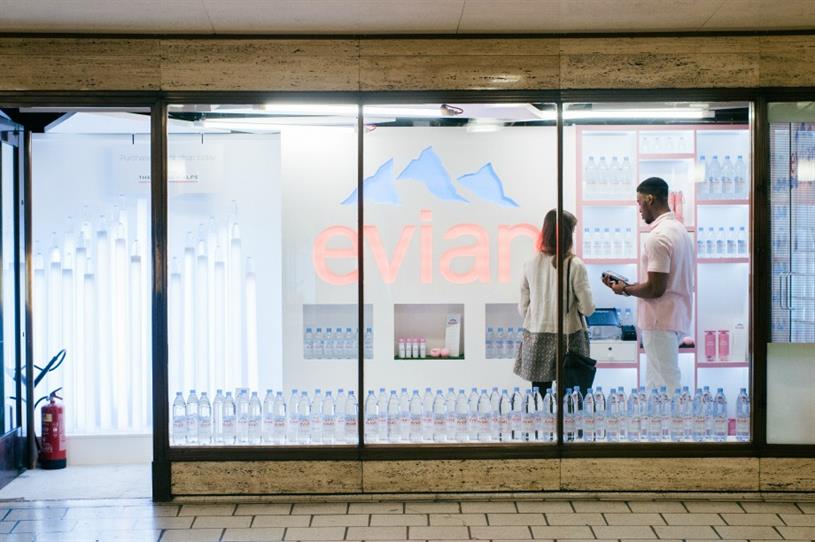In pictures: Evian opens London pop-up shop