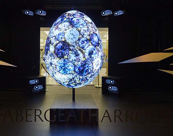 In Pictures: Interactive Fabergé egg window at Harrods