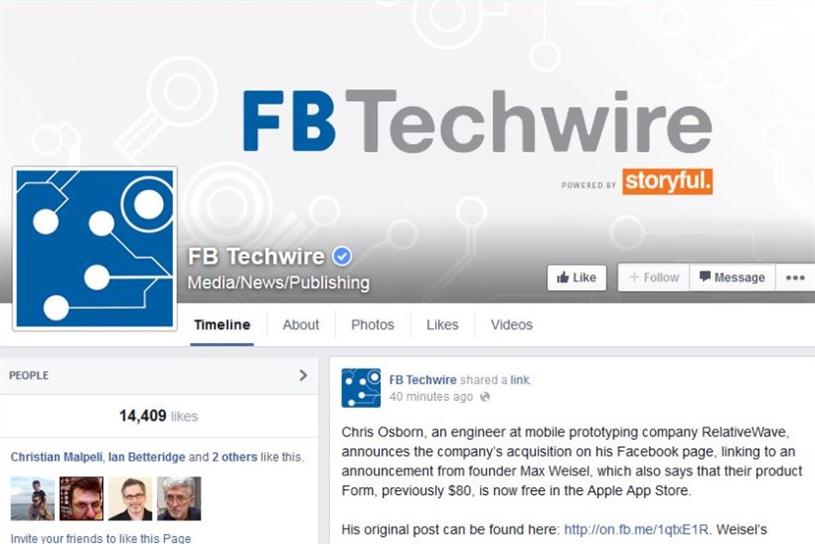 Facebook rolls out FB TechWire | Campaign US