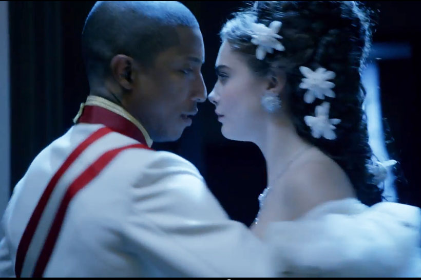 Chanel pairs Pharrell, Cara Delevigne in a royal waltz | Campaign US