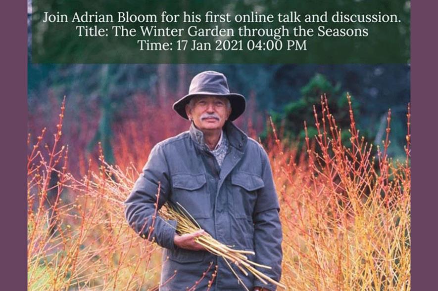 Adrian Bloom plans Zoom winter talk | Horticulture Week
