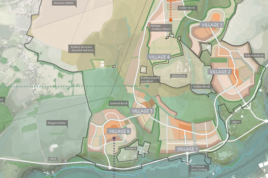 Plans submitted for 8,500-home Harlow garden town scheme on former ...