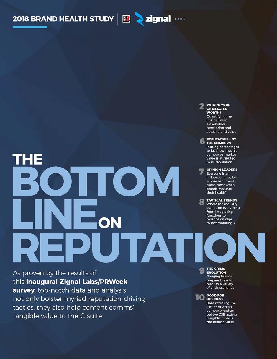 Zignal Labs/PRWeek 2018 Brand Health Survey | PR Week