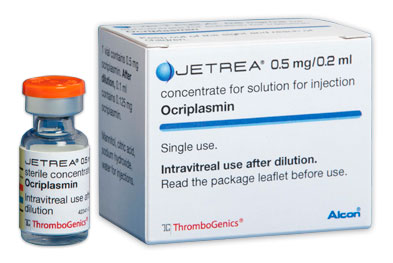 Jetrea: intravitreal injection for vitreomacular traction.
