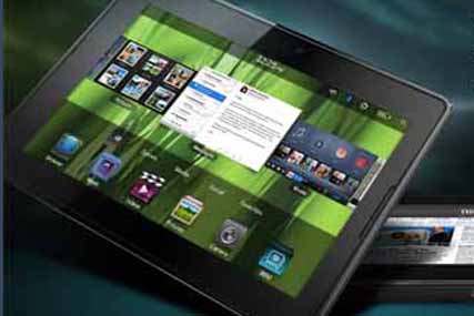 RIM unveils its BlackBerry PlayBook tablet as Apple readies slimmer iPad