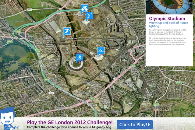 GE tells its Olympics story with interactive map