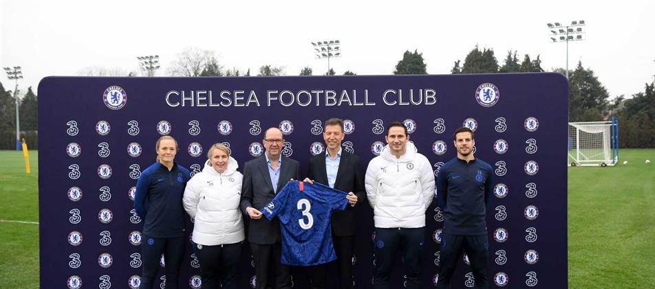 Chelsea FC unveils Three as next shirt sponsor