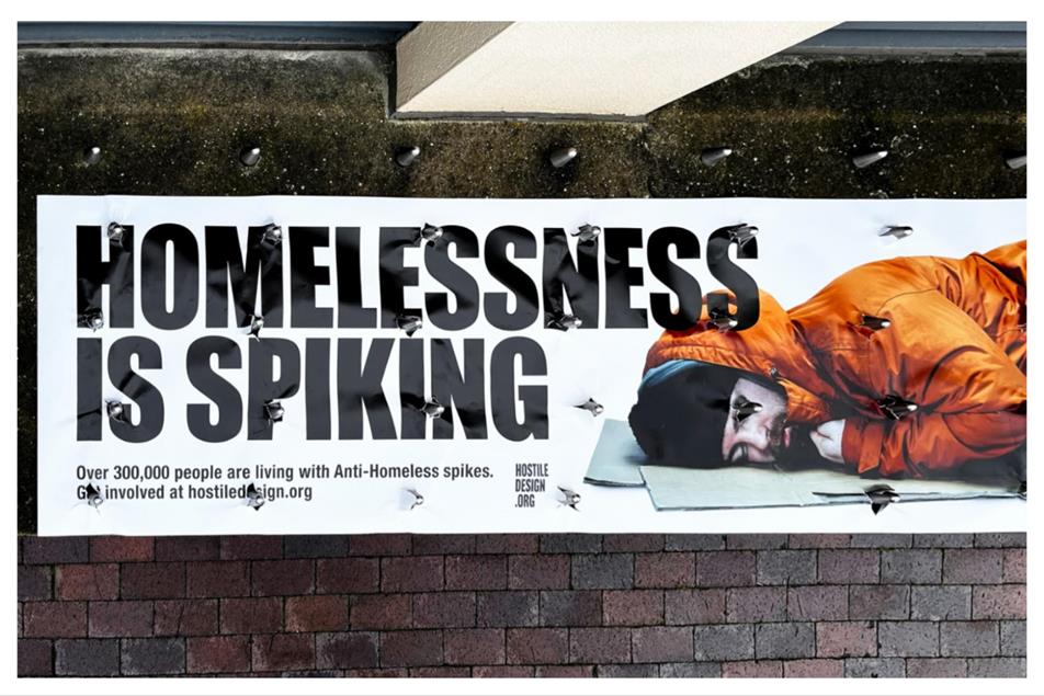 HostileDesign.org campaign spotlights anti-homeless spikes