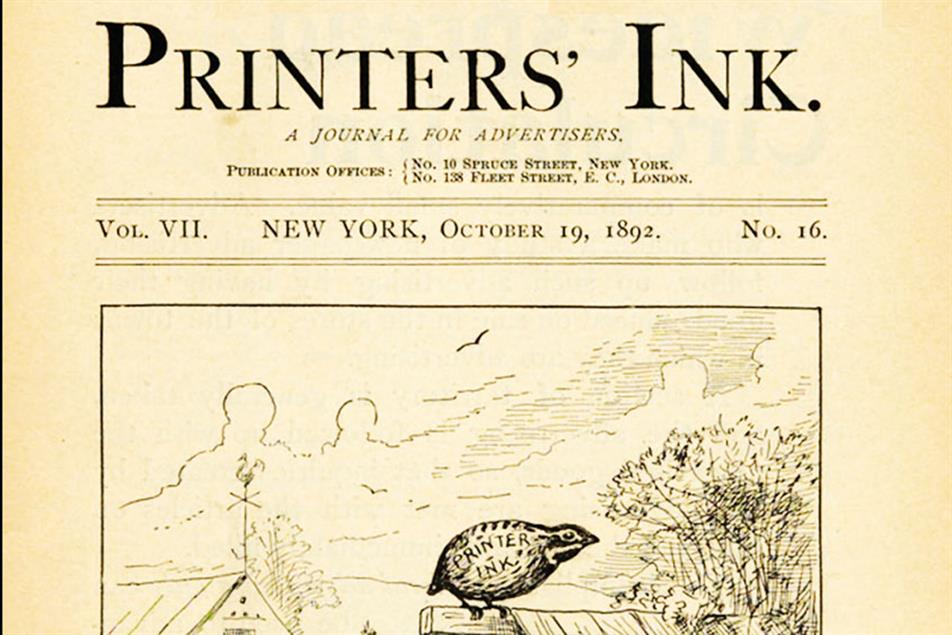 History of advertising: No 156: Printers' Ink