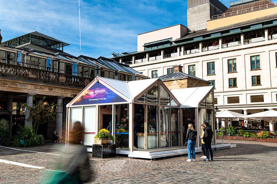 Sky creates pop-up houses inspired by Sky Glass