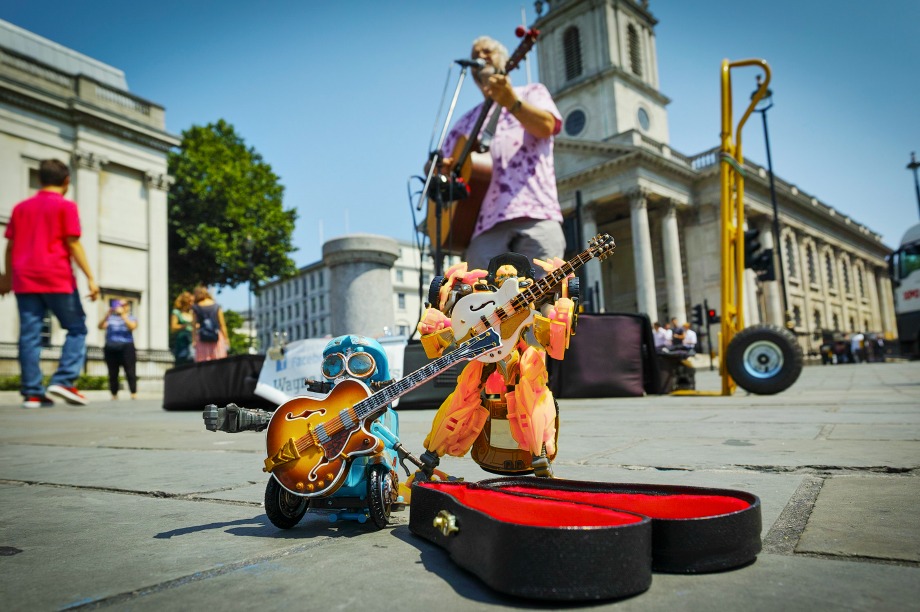 In pictures: Transformers installations appear in London