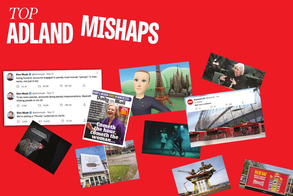 The Lists 2022: Top 10 adland mishaps