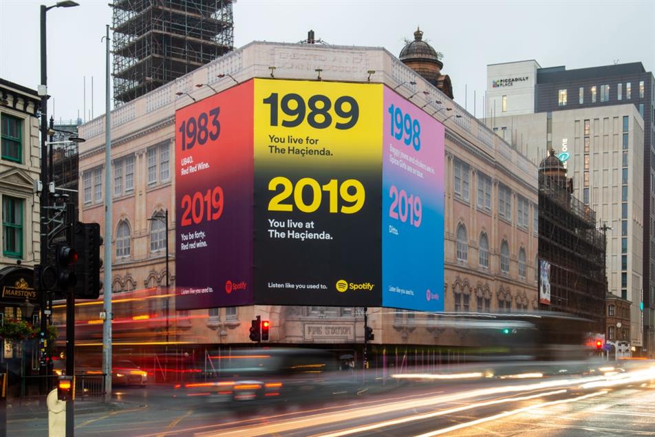 Nostalgic Spotify ads hark back to hits over the decades