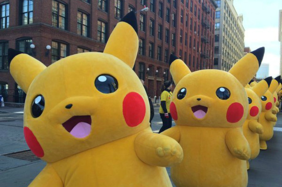 Giant Pikachus descend on New York for Pokémon anniversary In pictures