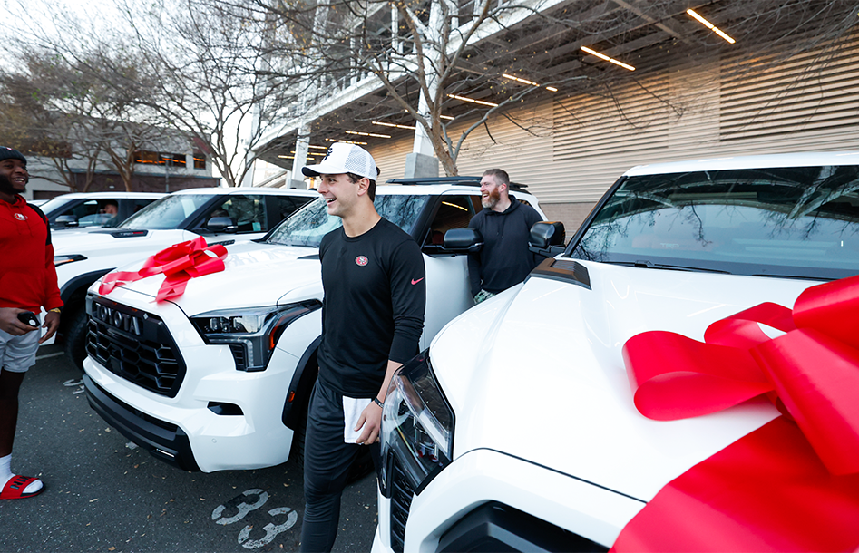 49ers quarterback Brock Purdy gives offensive line new Toyota trucks ...