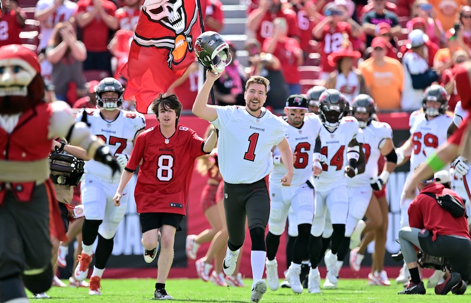 Why MrBeast was in full uniform at a Tampa Bay Buccaneers game | PR Week