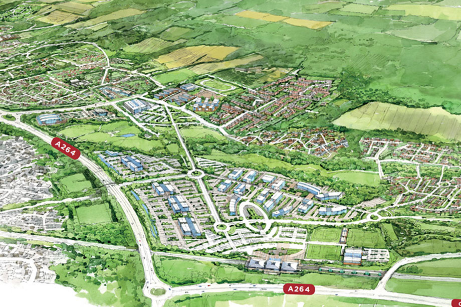 Plans submitted for 2,750-home Horsham urban extension | Planning Resource
