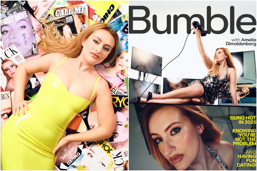 Bumble and comedian Amelia Dimoldenberg take their relationship to the next level with new ...