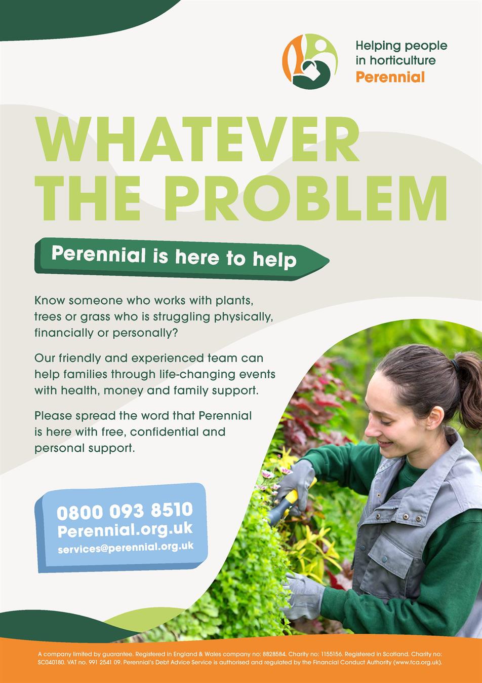 Perennial poster aims to raise awareness of coronavirus crisis services ...