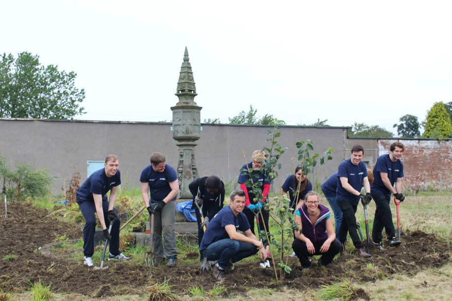 Charities and bank join forces to transform veterans' garden